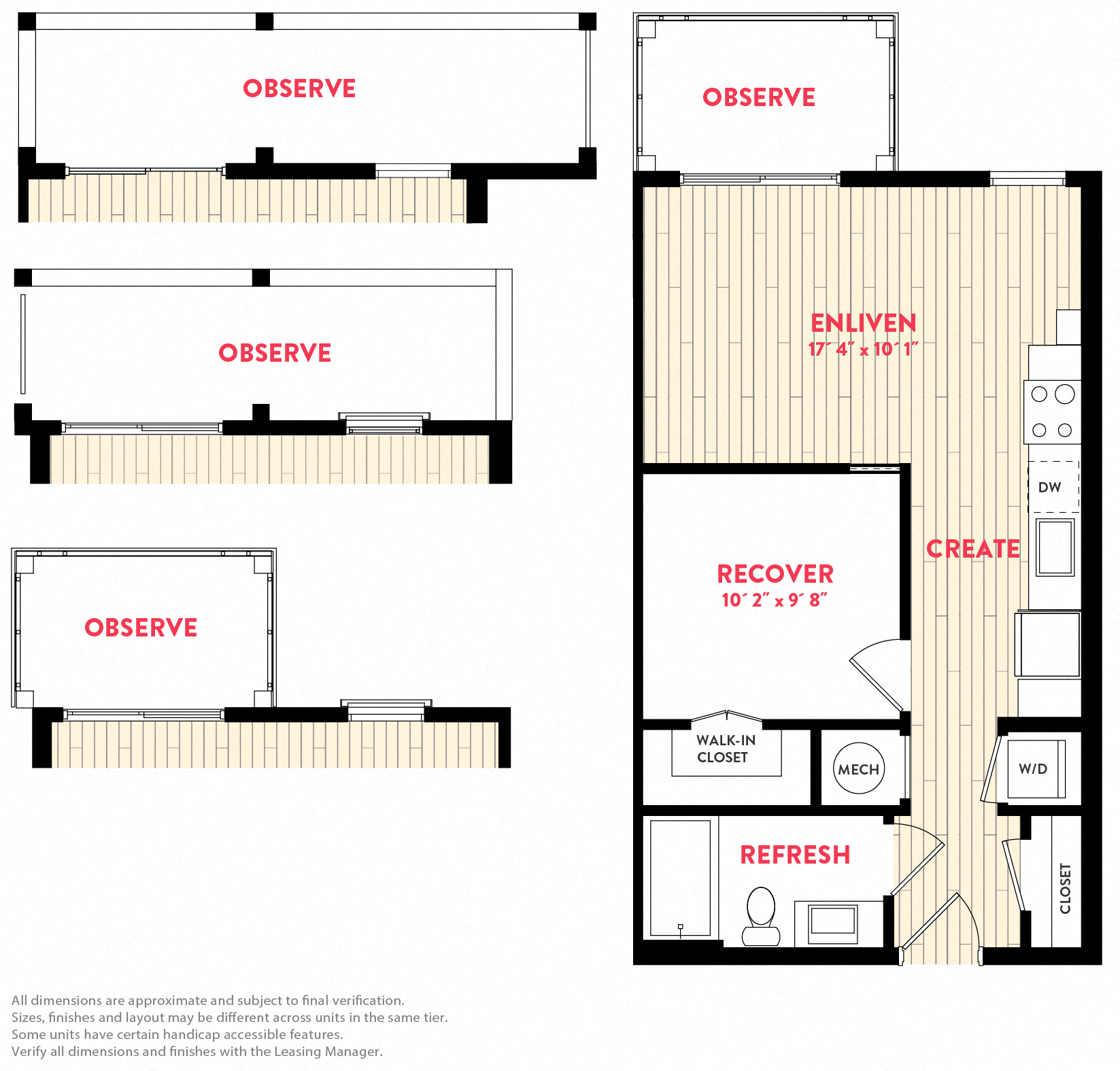Floor Plans - Luxury Apartments Potomac Yard Alexandria VA | Notch 8