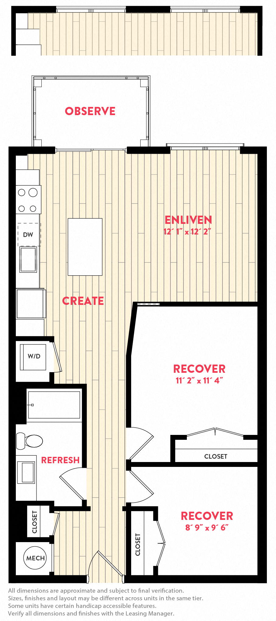 Floor Plans - Luxury Apartments Potomac Yard Alexandria VA | Notch 8