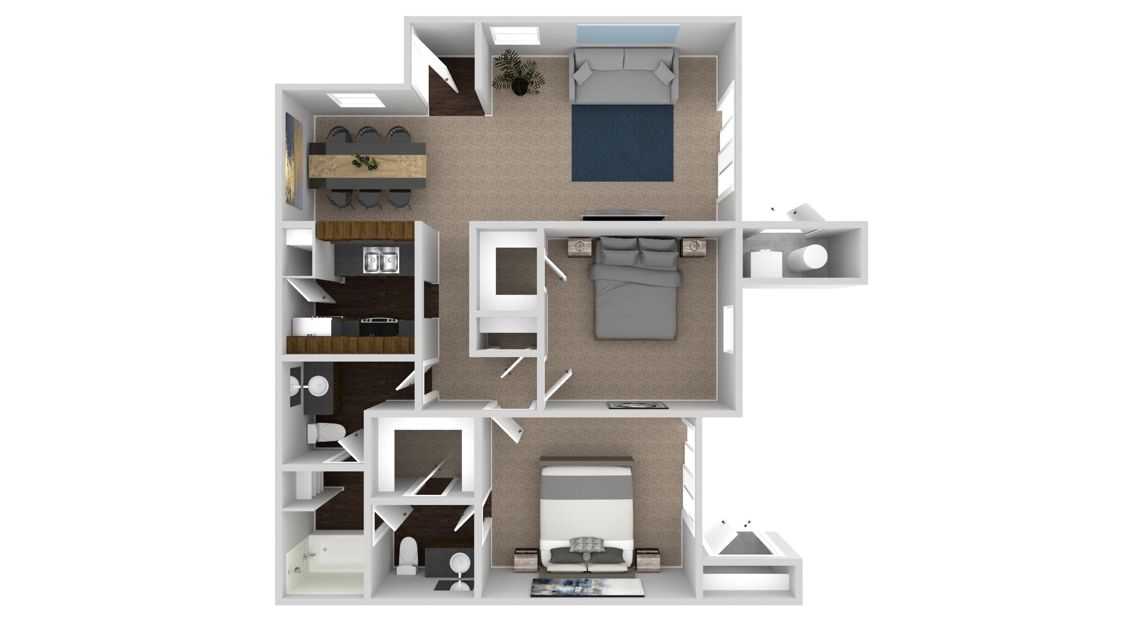 Floor Plans of Burning Tree Apartments in San Antonio, TX