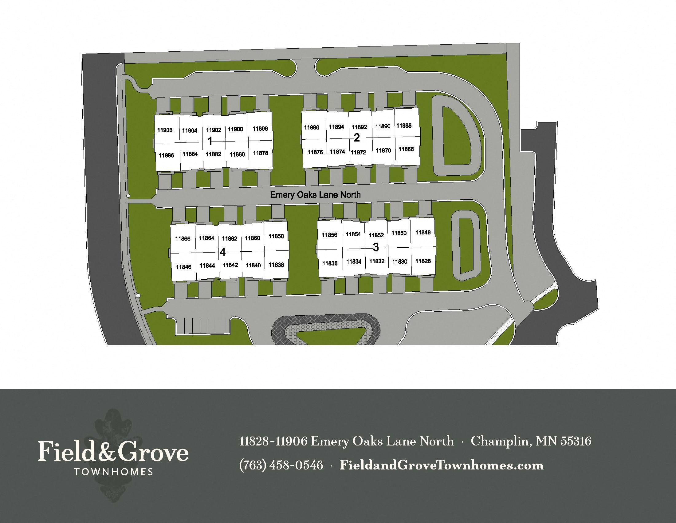 Floor Plans of Field and Grove in Champlin, MN