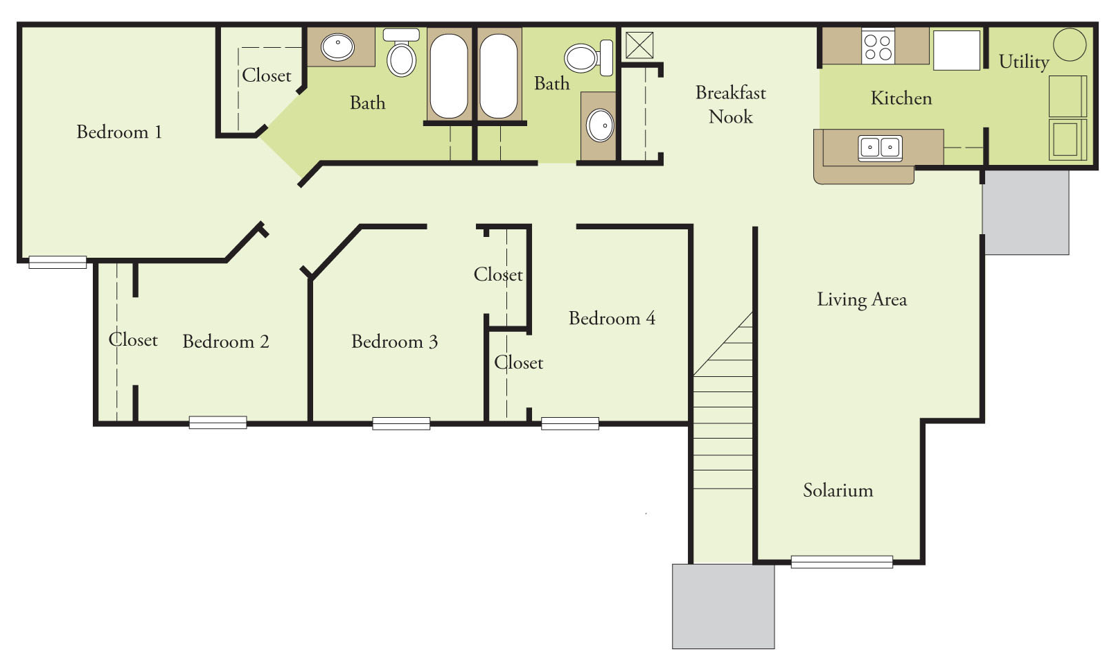 Floor Plans of West Pointe Villas Apartment Homes in Winter Garden, FL