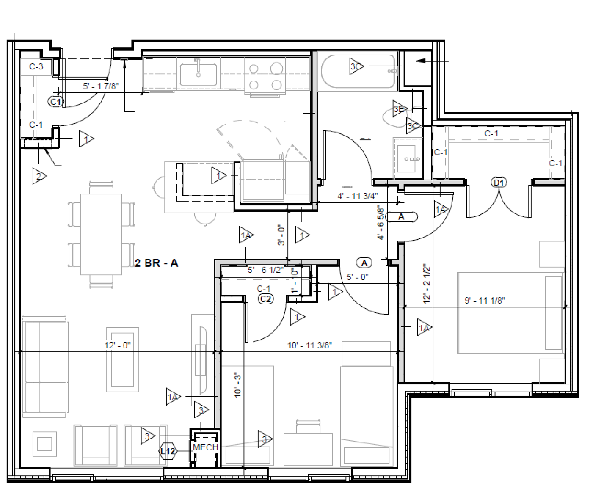 Floor Plans of Holtzer Park in Boston, MA