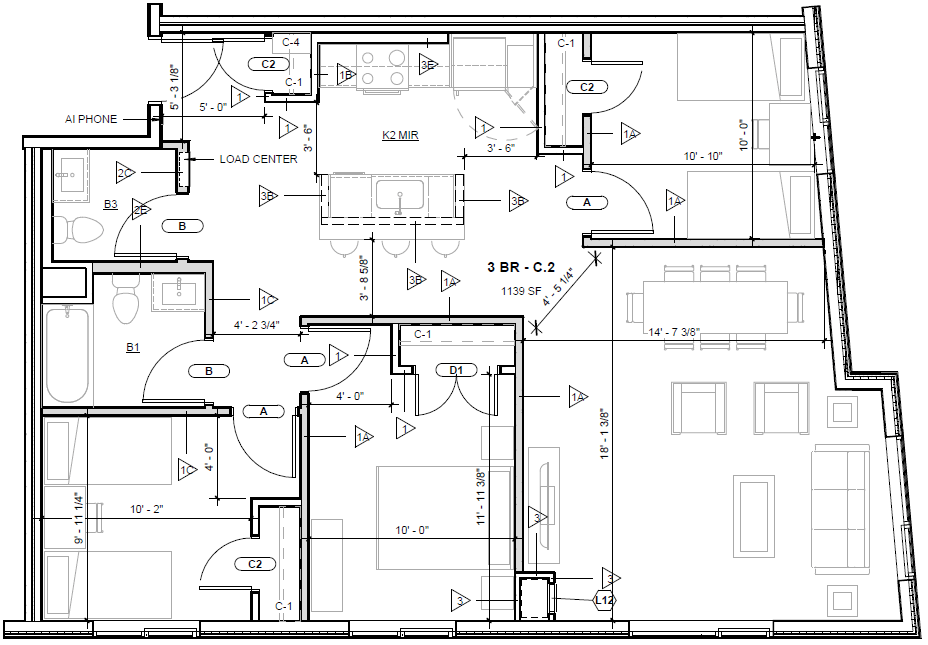Floor Plans of Holtzer Park in Boston, MA