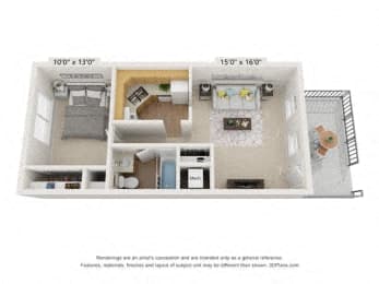 One Bedroom – Blue Ridge Crossing Apartments & Townhomes