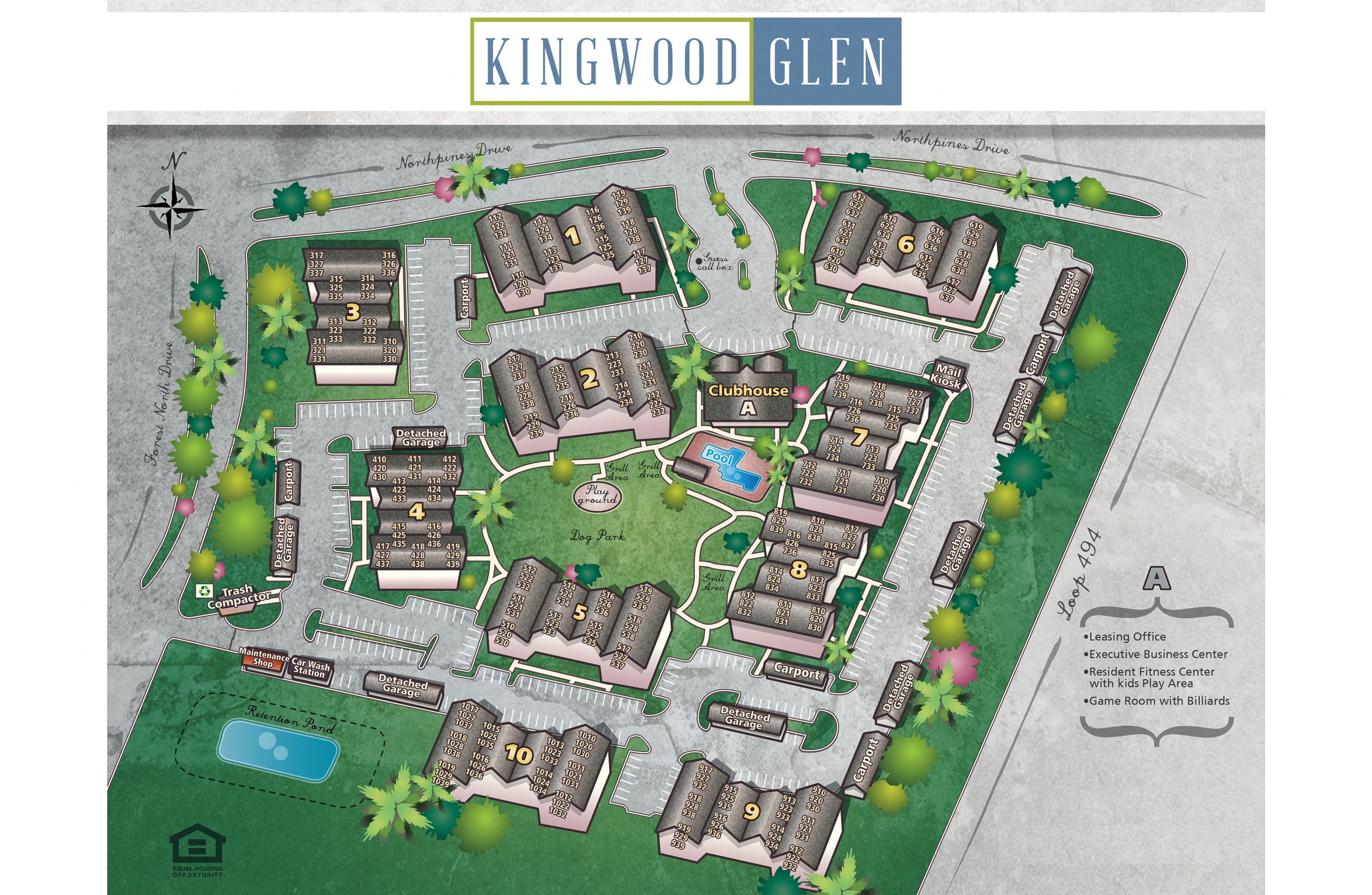 1, 2 & 3-Bedroom Kingwood, Texas Apartments | Kingwood Glen