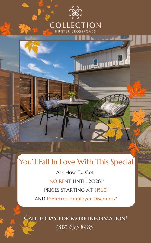 Collections Hunter Crossroads | New Townhomes For Rent in Fort Worth