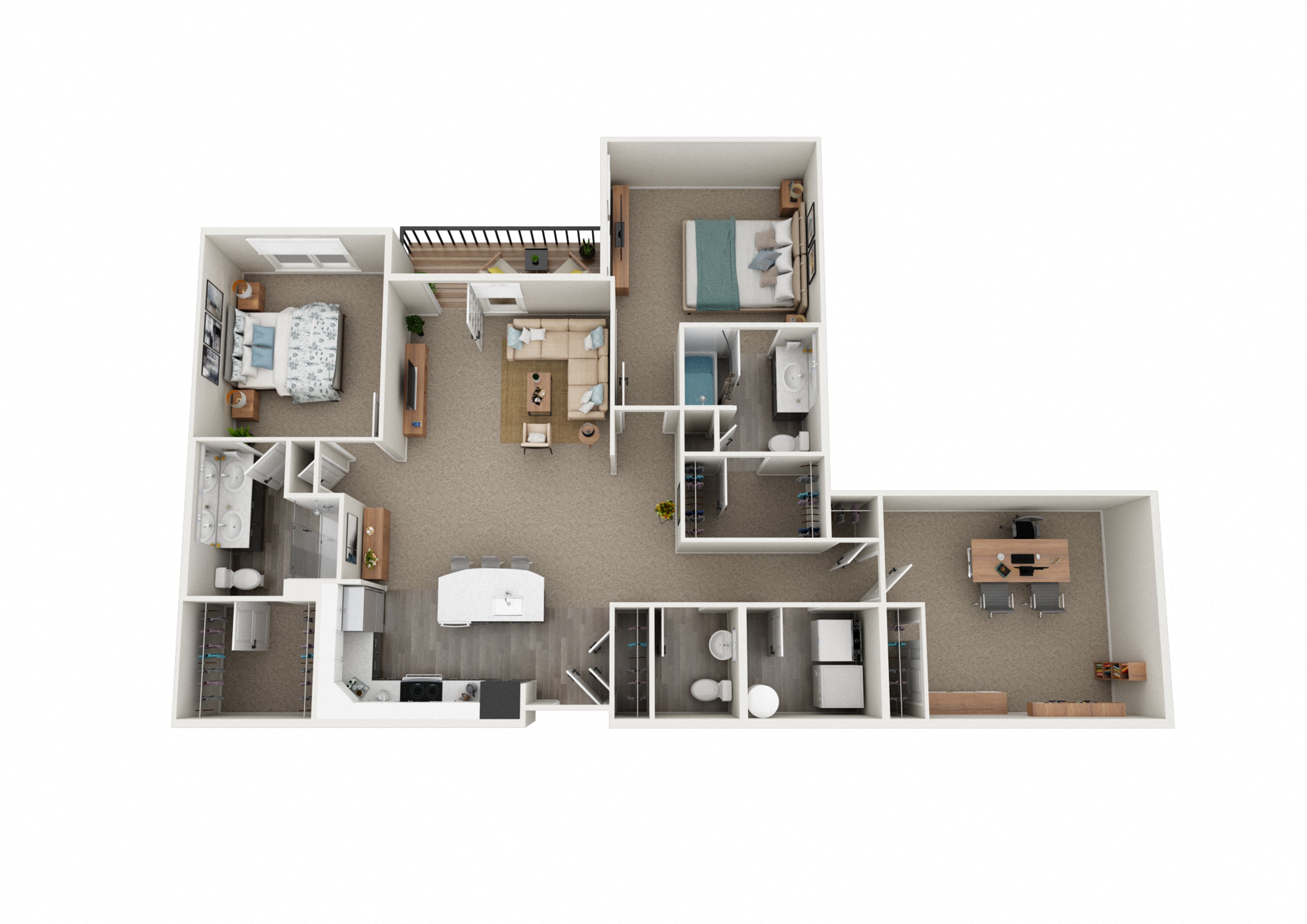 New 1- and 2- Bedroom Apartment Floor Plans West Chester