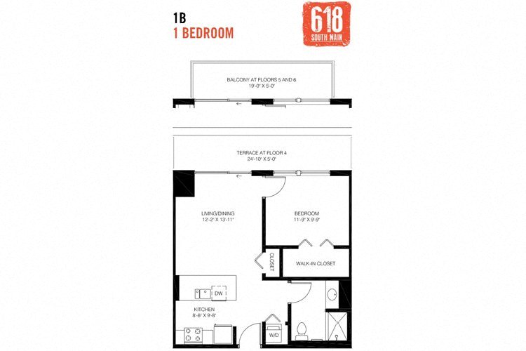 Floor Plans of 618 South Main Apartments in Ann Arbor, MI