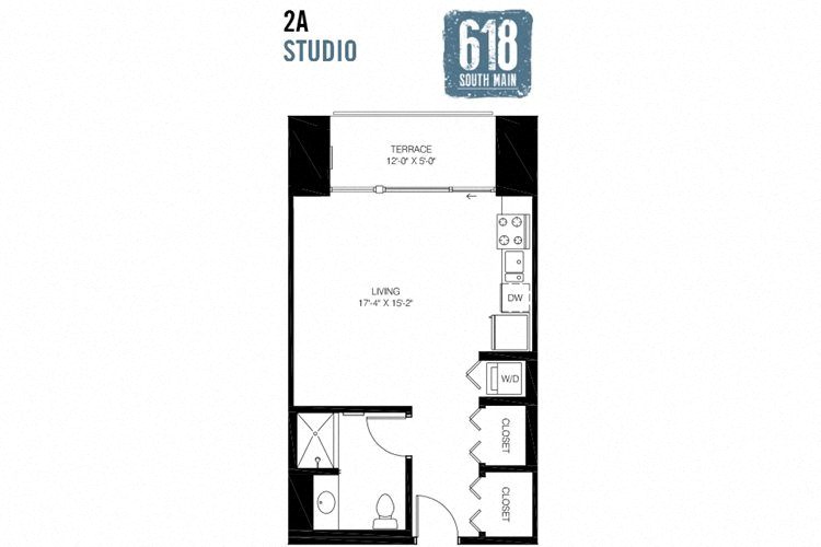 Floor Plans of 618 South Main Apartments in Ann Arbor, MI