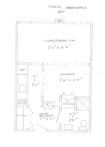 Floor Plans of Bishop Curtis Homes -- Congregate in Bethel, CT