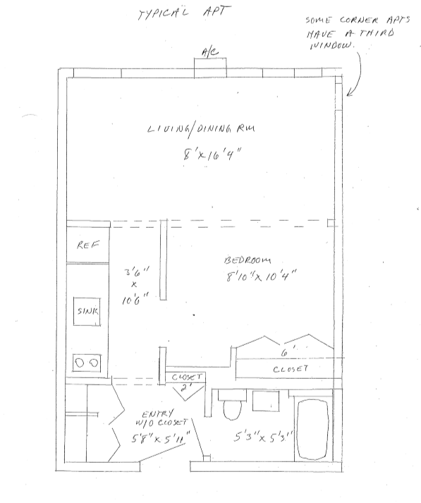 Floor Plans of Bishop Curtis Homes -- Congregate in Bethel, CT