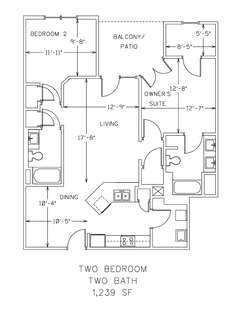 Floor Plans of New Garden Square in Greensboro, NC