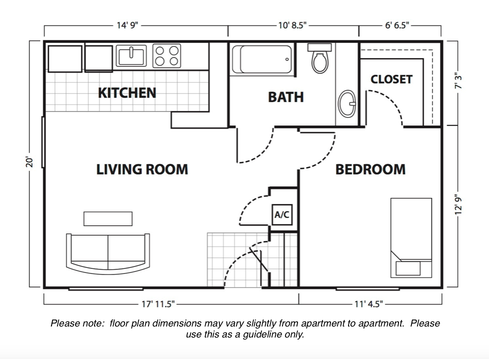 Floor Plans of The Colleges at La Rue in Davis, CA