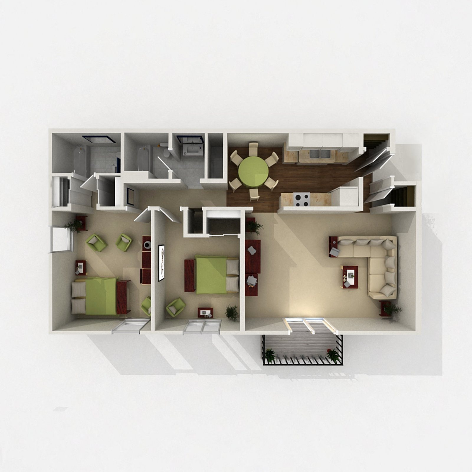 Floor Plans of Four Seasons Apartments in Omaha, NE