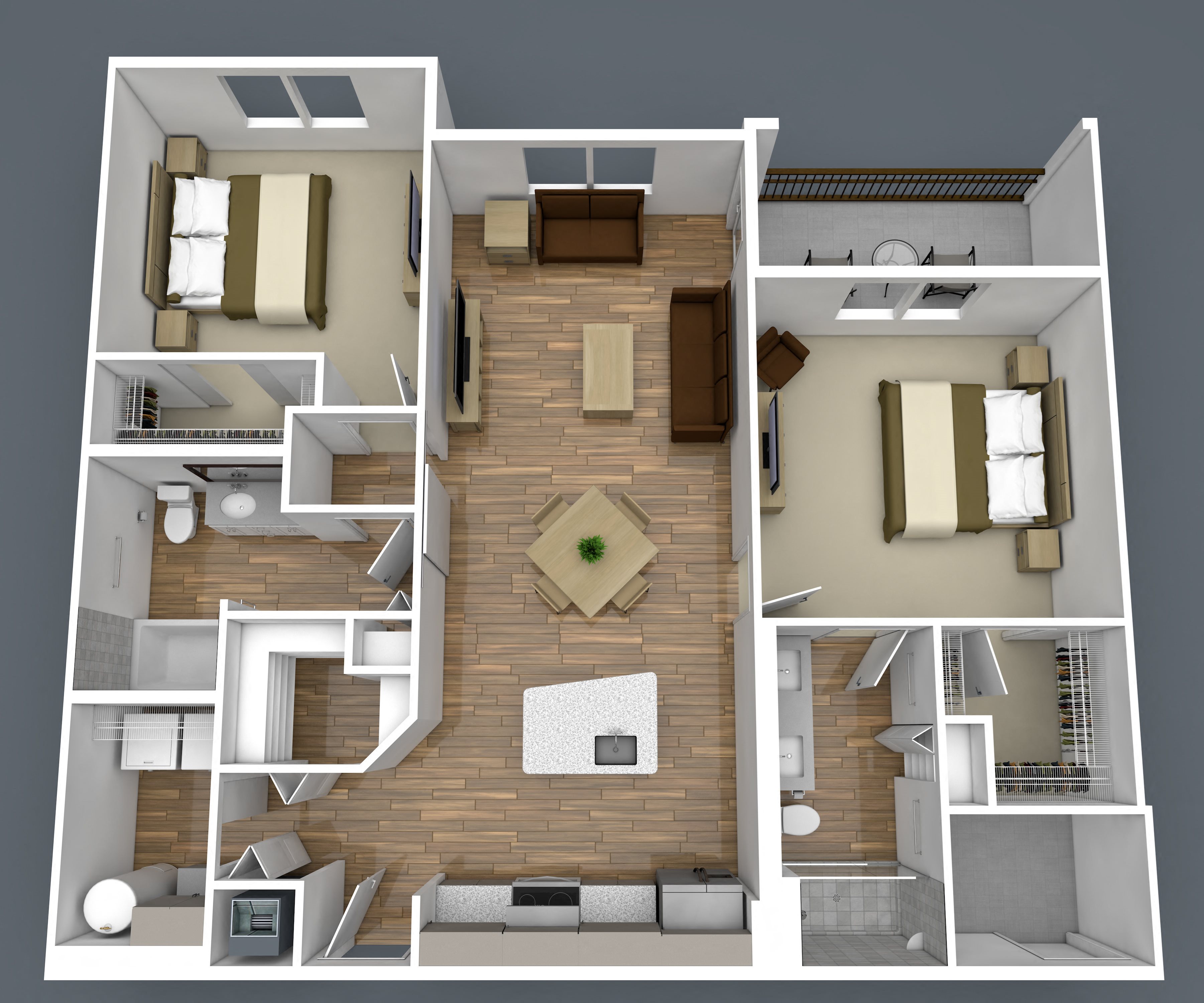 Floor Plans of Centre Pointe Apartments in Melbourne, FL