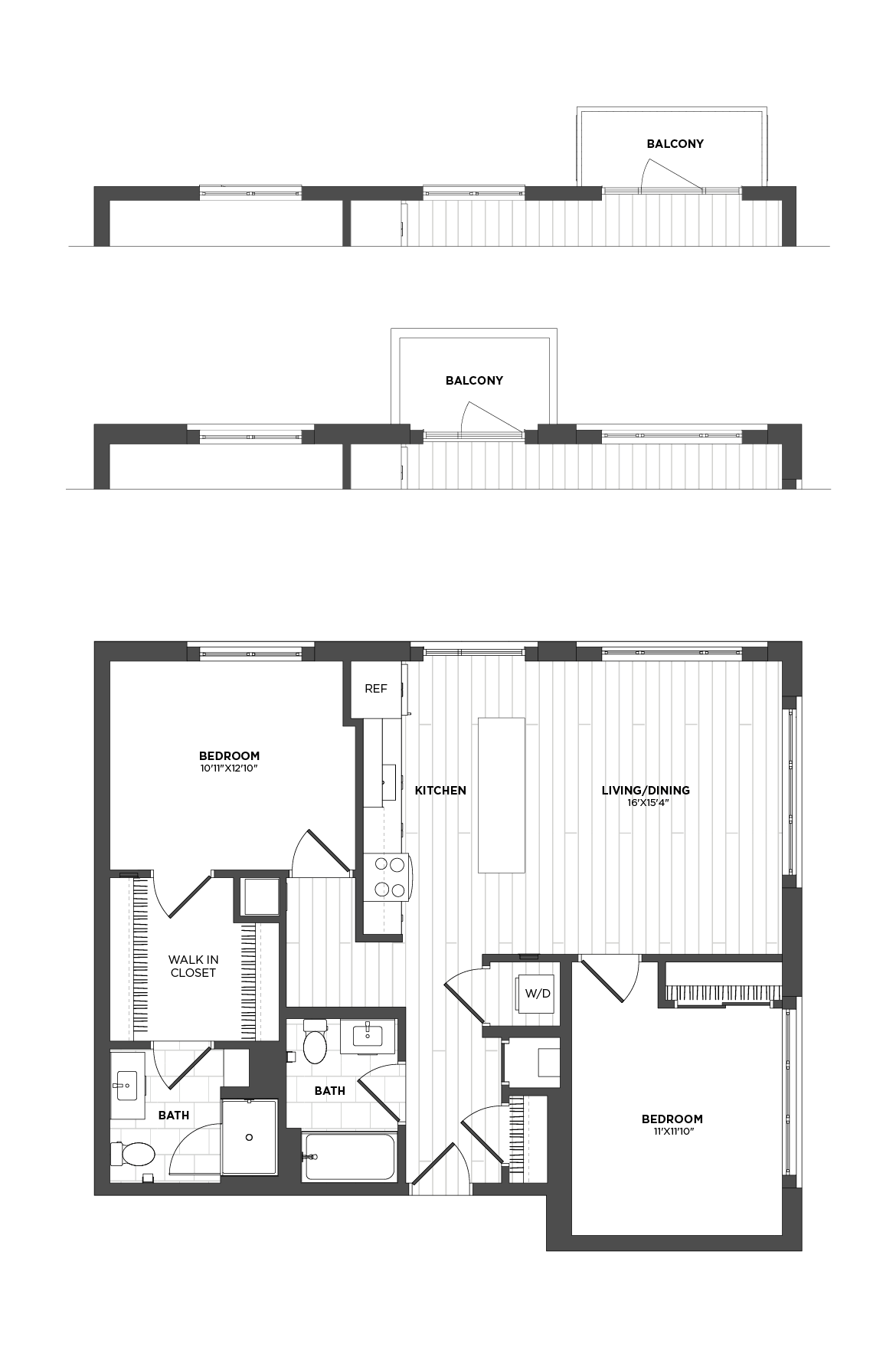 Floor Plans - Studio,1 & 2 Bedroom Apartments | Ashlar Park
