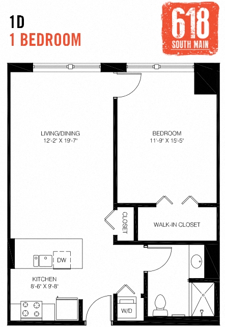 Luxury Studio, 1, & 2 Bedroom apartments for rent in downtown Main st ...