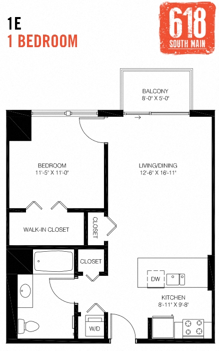 Luxury Studio, 1, & 2 Bedroom apartments for rent in downtown Main st ...