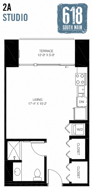 Luxury Studio, 1, & 2 Bedroom apartments for rent in downtown Main st ...