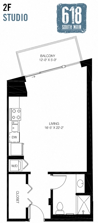 Luxury Studio, 1, & 2 Bedroom apartments for rent in downtown Main st ...