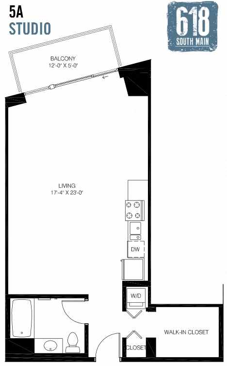 Luxury Studio, 1, & 2 Bedroom apartments for rent in downtown Main st ...