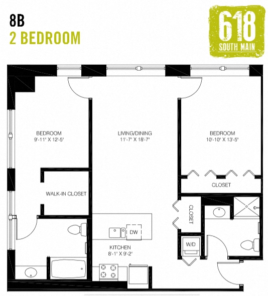 Luxury Studio, 1, & 2 Bedroom apartments for rent in downtown Main st ...