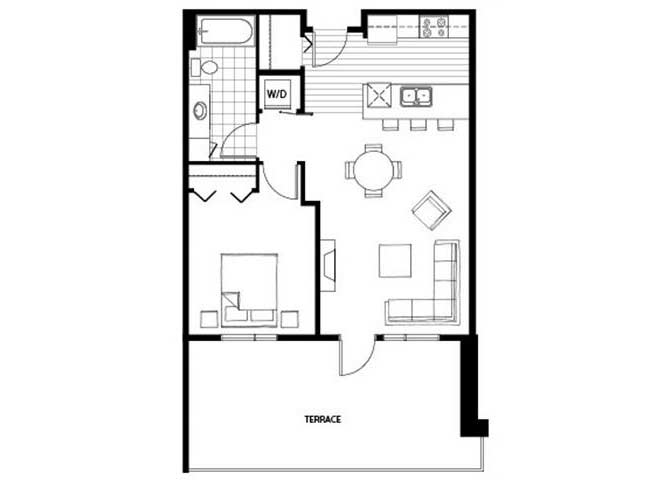 Floor Plans of Axis in Seattle, WA