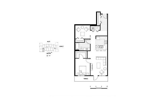 Floor Plans of Axis in Seattle, WA