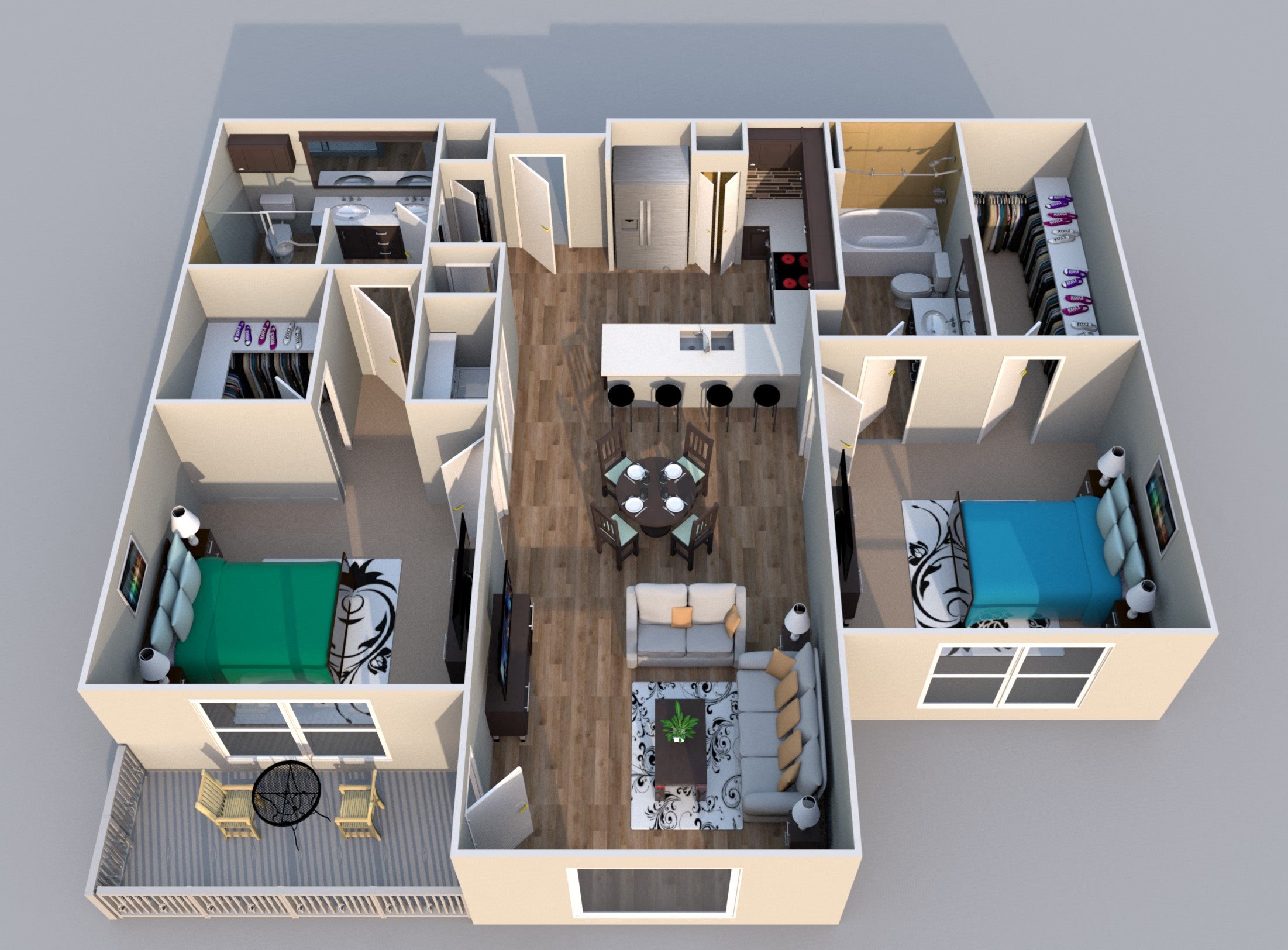 Floor Plans of EdgeWater at City Center in Lenexa, KS