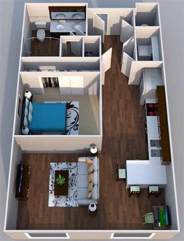 Floor Plans of EdgeWater at City Center in Lenexa, KS
