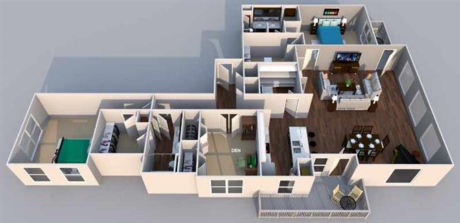 Floor Plans of EdgeWater at City Center in Lenexa, KS
