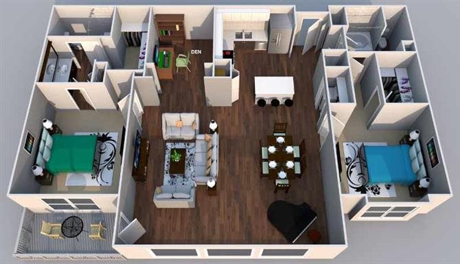Floor Plans of EdgeWater at City Center in Lenexa, KS