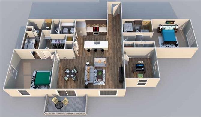 Floor Plans of EdgeWater at City Center in Lenexa, KS