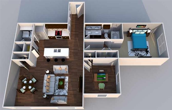 Floor Plans of EdgeWater at City Center in Lenexa, KS