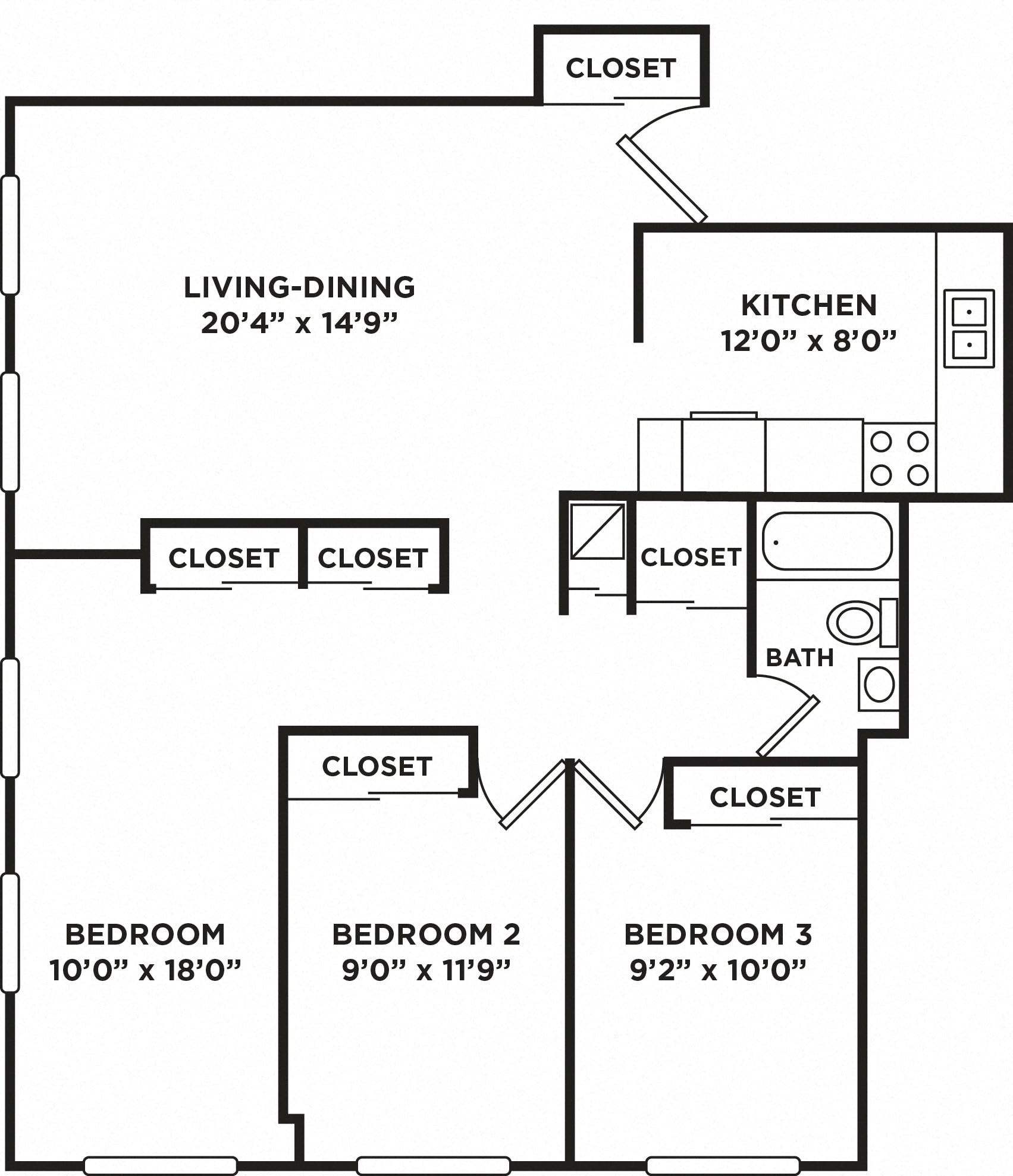 Floor Plans of Long Grove House in Chicago, IL