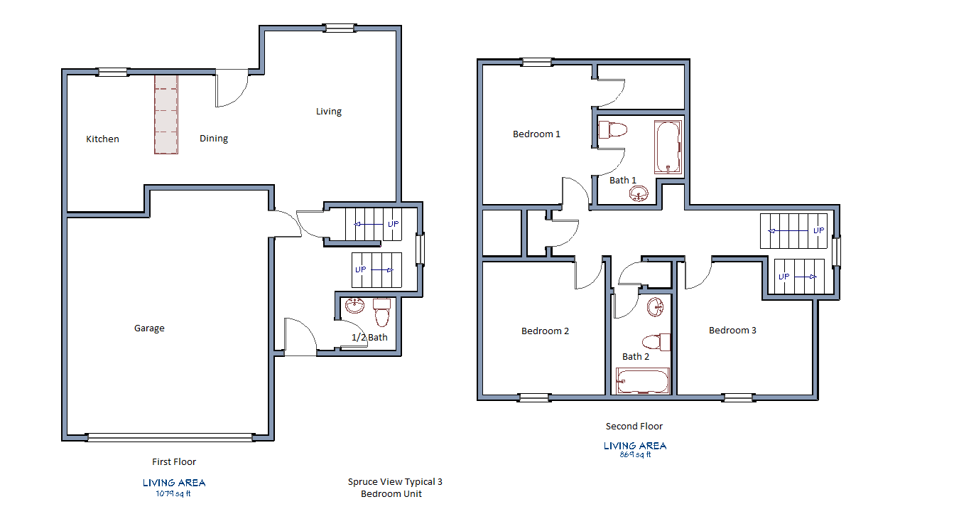 Floor Plans of Spruce View in Anchorage, AK