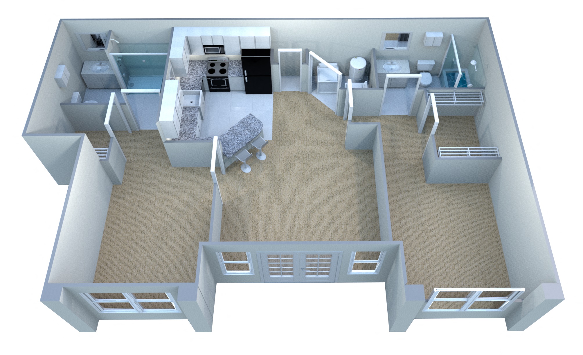 Floor Plans of Southern View I/II in Fayetteville, AR