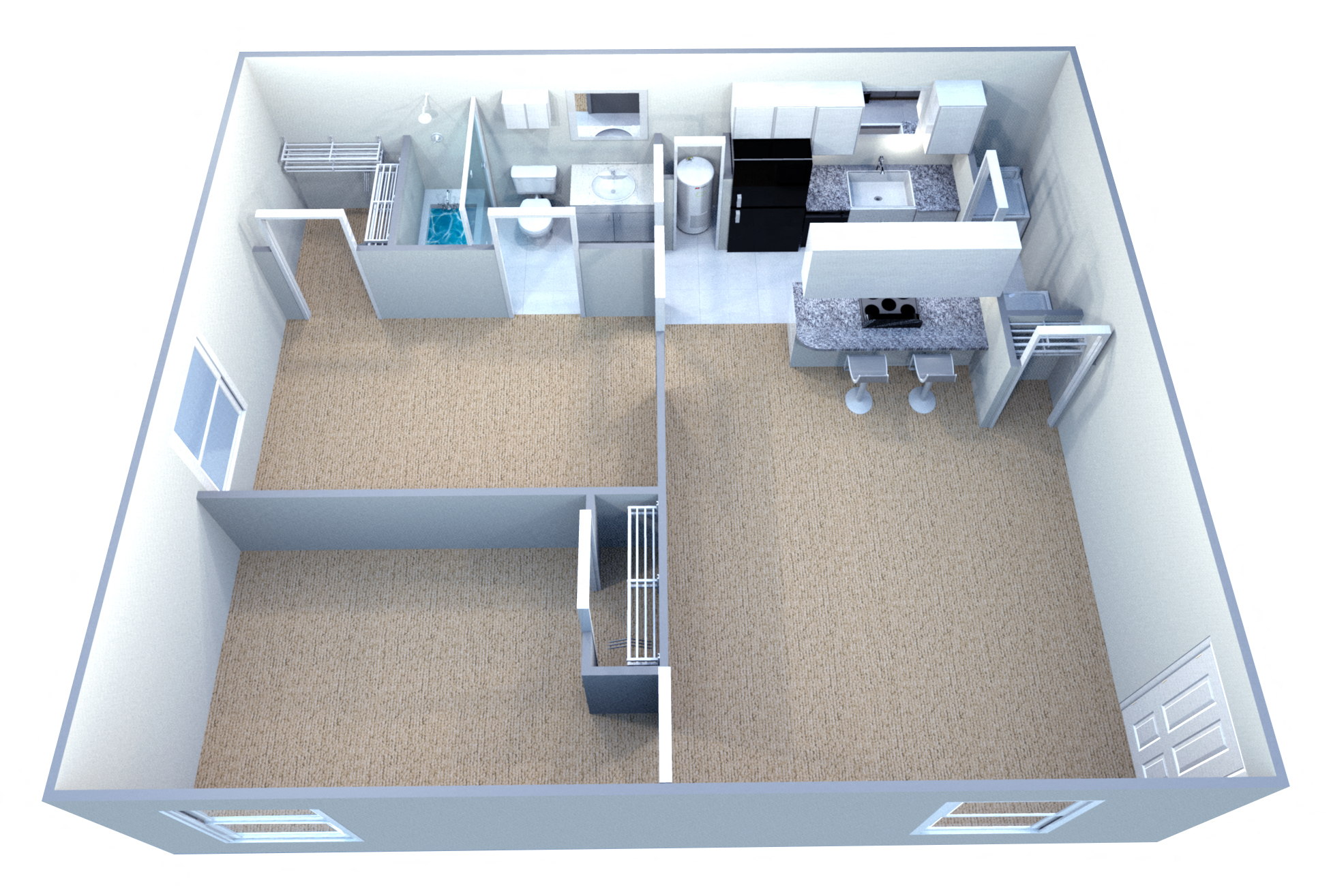 Floor Plans of Cornerstone I/II in Fayetteville, AR