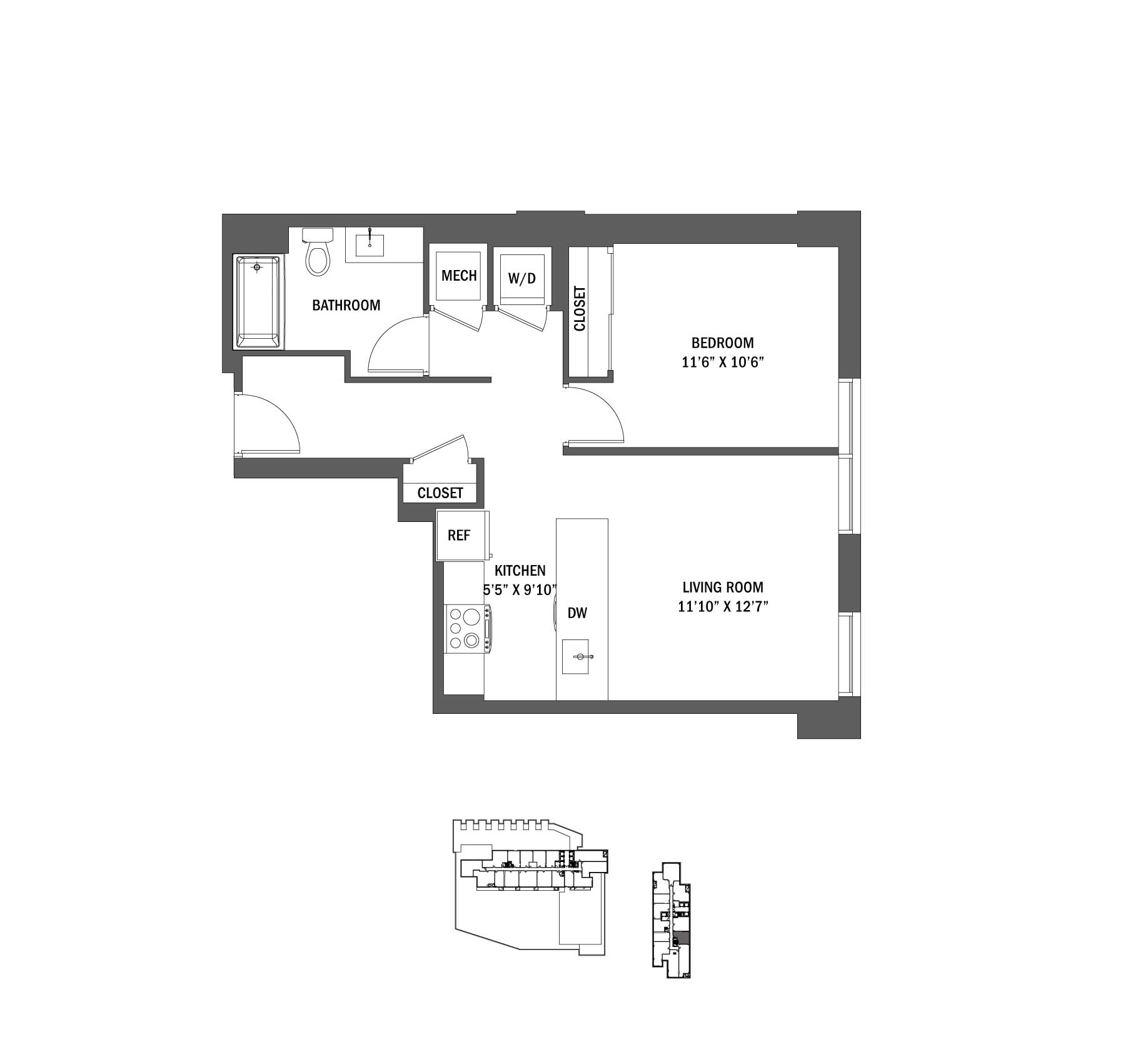 Floor Plan | Studio, 1, 2, 3 BR Apartments Reston VA | Signature