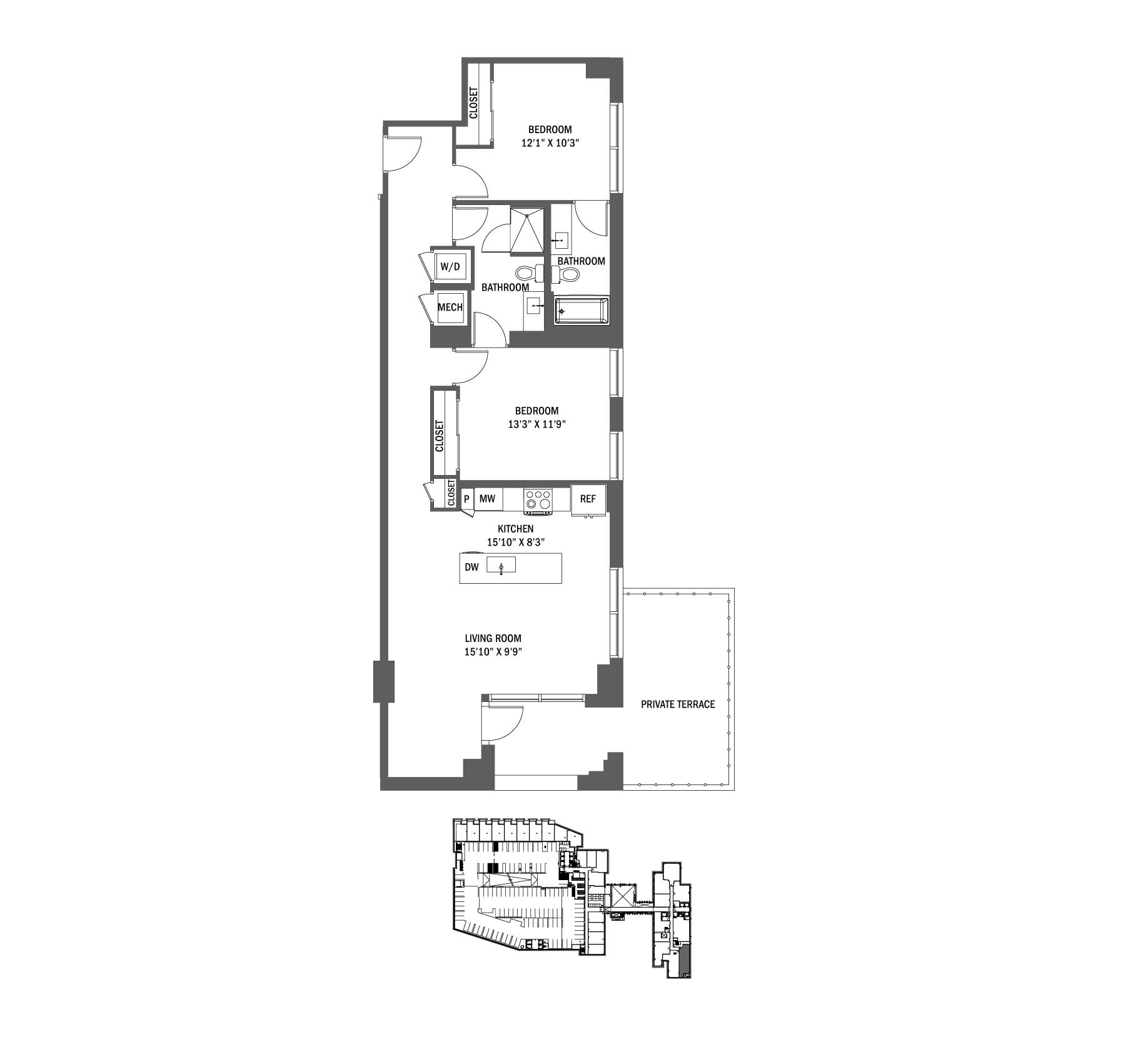 Floor Plan | Studio, 1, 2, 3 BR Apartments Reston VA | Signature