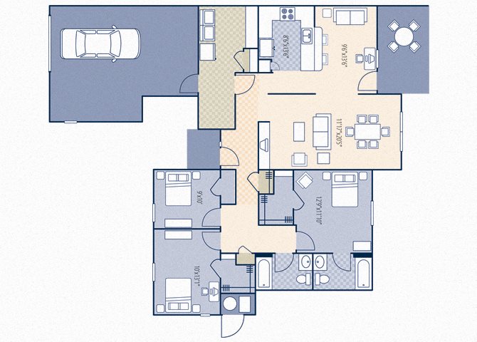 Cannon Family Homes | Family housing at Cannon AFB, NM | Floor Plans
