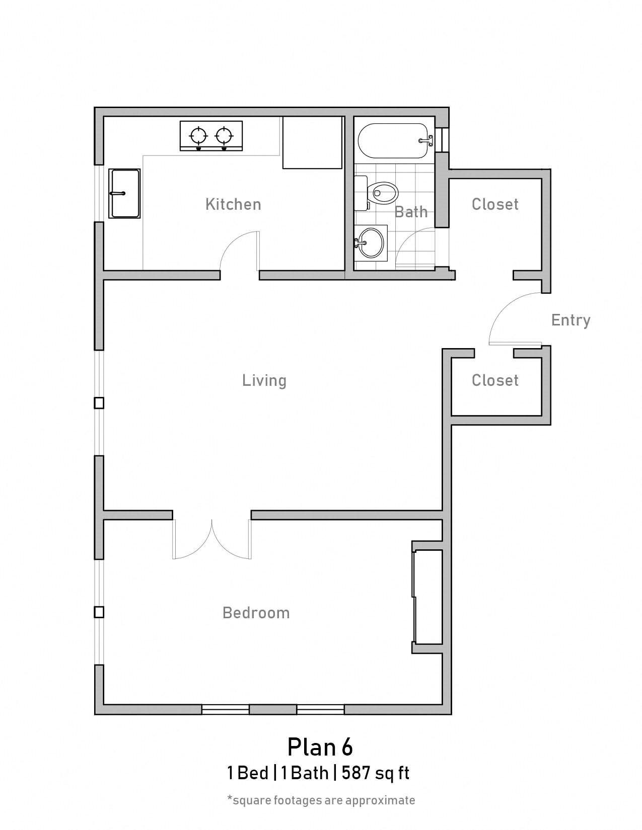 Floor Plans of 6434 Yucca Street in Los Angeles, CA