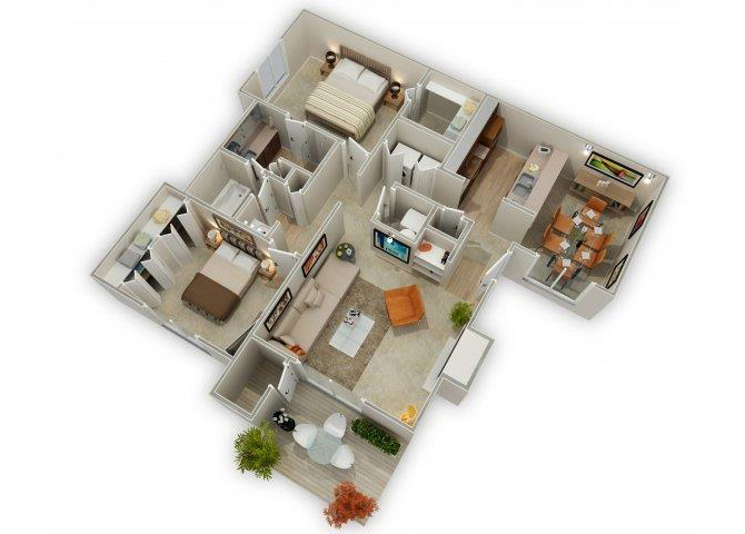 1 - 3 Bed Apartments | Aspen Ridge