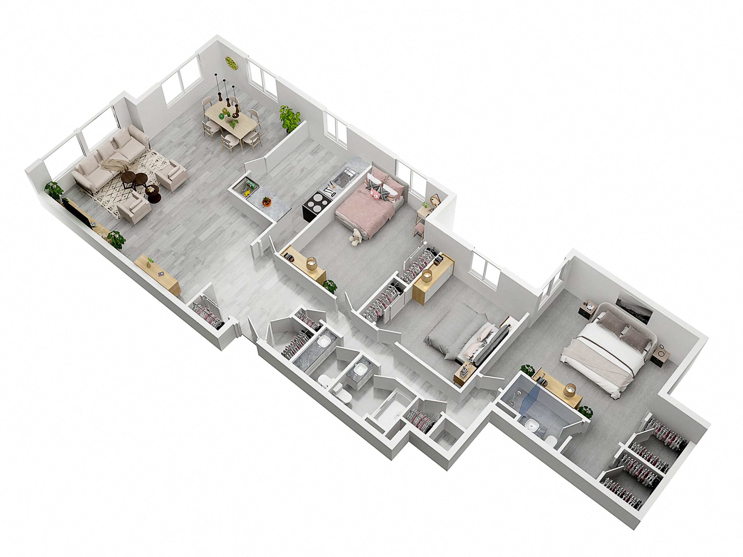 Floor Plans of Blair House Apartments in SHAKER HEIGHTS, OH