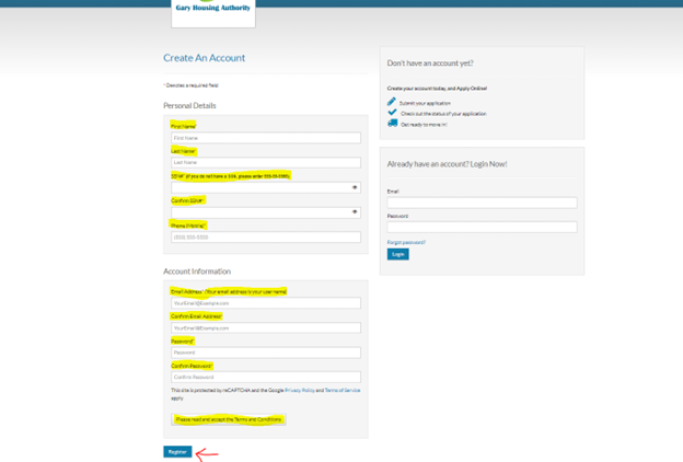 Gary Housing Authority | Custom Page