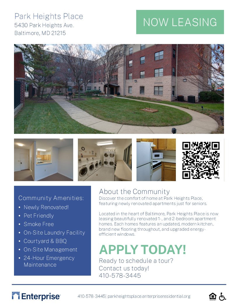 Community Life | Park Heights Place - Senior Apartments 62+